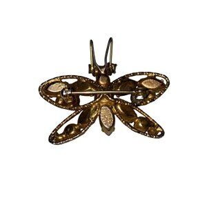 Regency | Jewelry | Vintage Regency Red Blue Rhinestone Butterfly ...